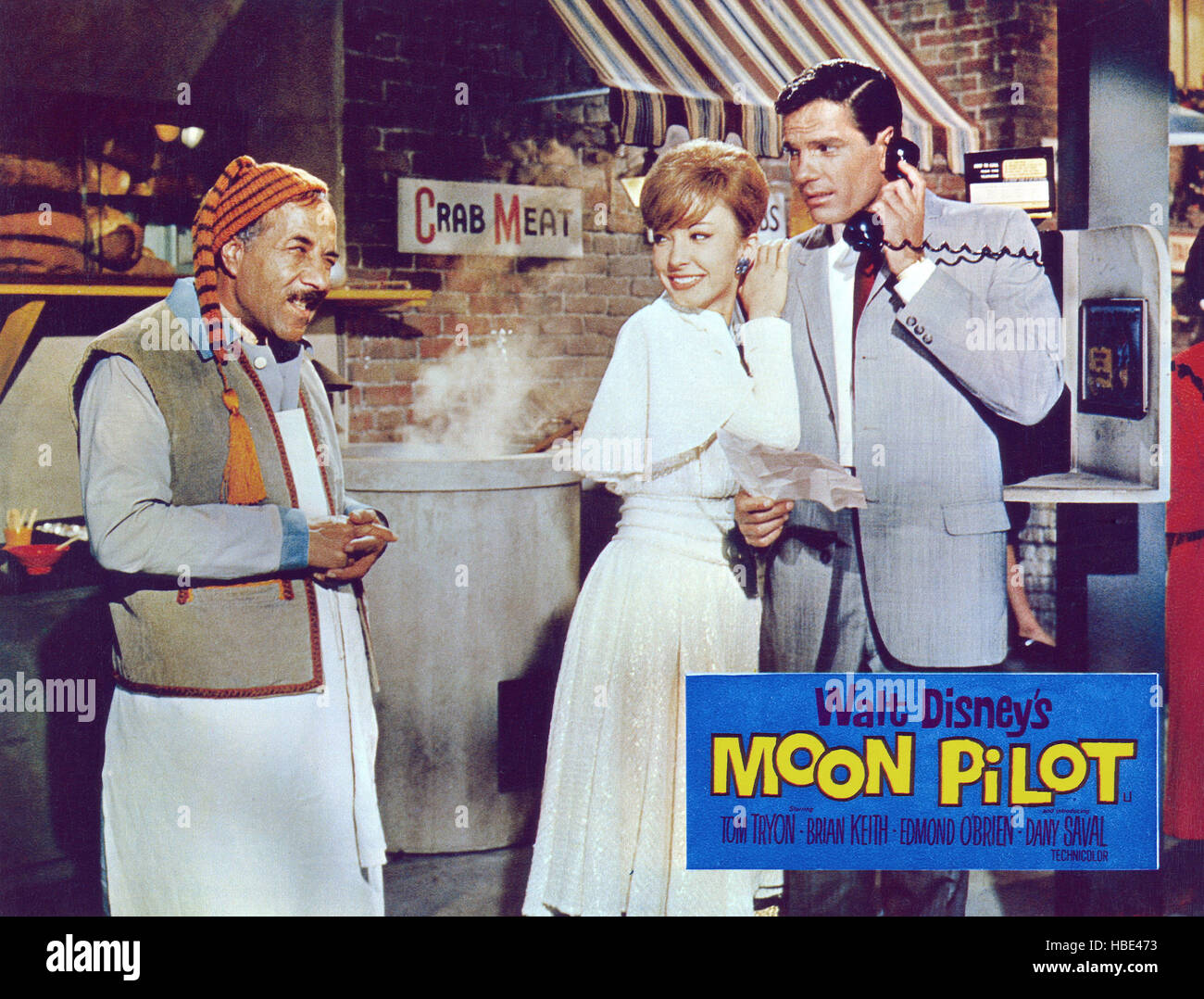 MOON PILOT, Dany Saval (center), Tom Tryon (right), 1962 Stock Photo ...