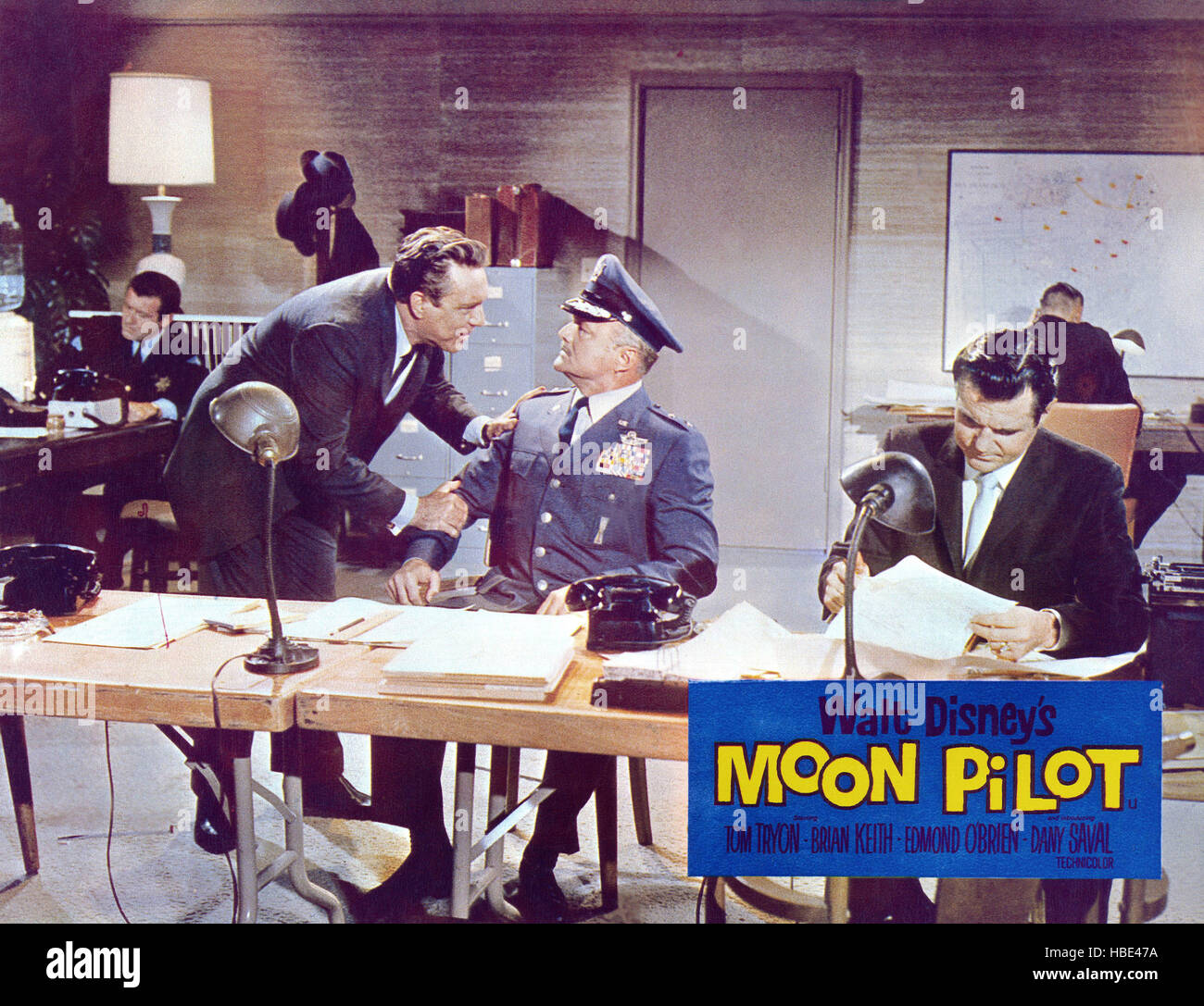 MOON PILOT, face to face from left: Edmond O'Brien, Brian Kieth, 1962 ...