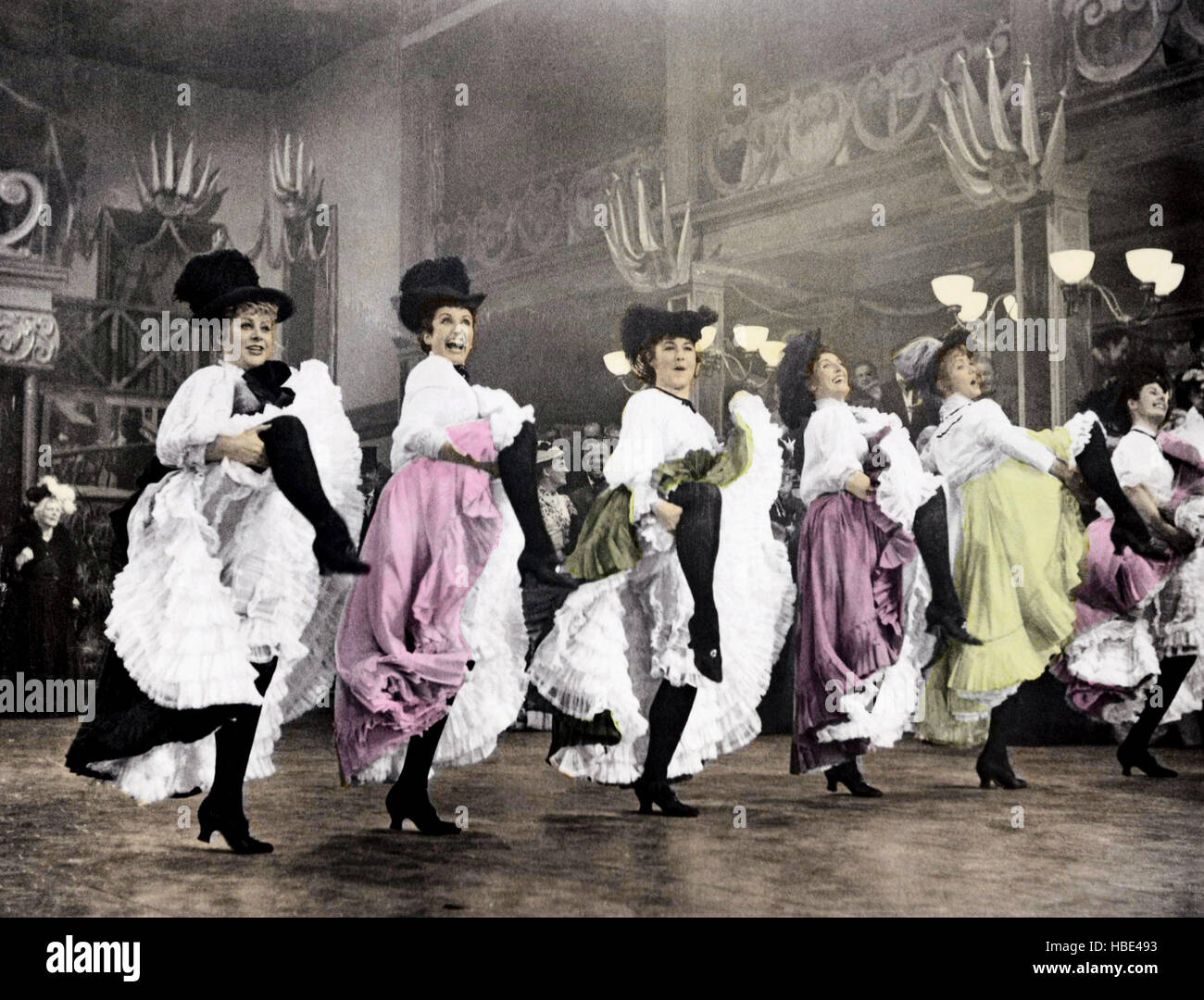 MOULIN ROUGE, can-can girls, 1952 Stock Photo - Alamy