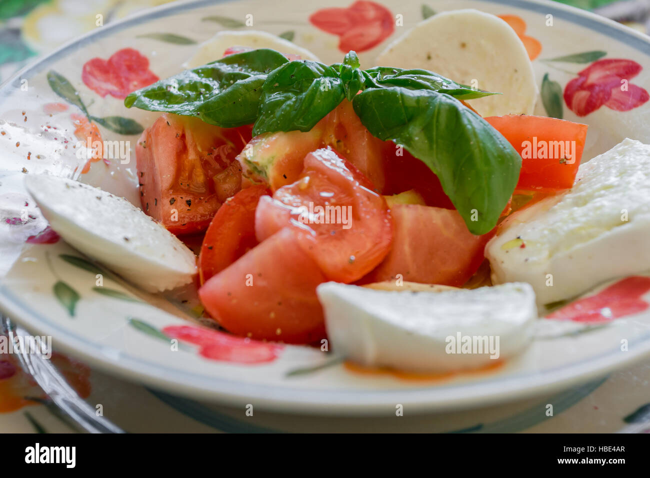 Italian Caprese salad Stock Photo - Alamy