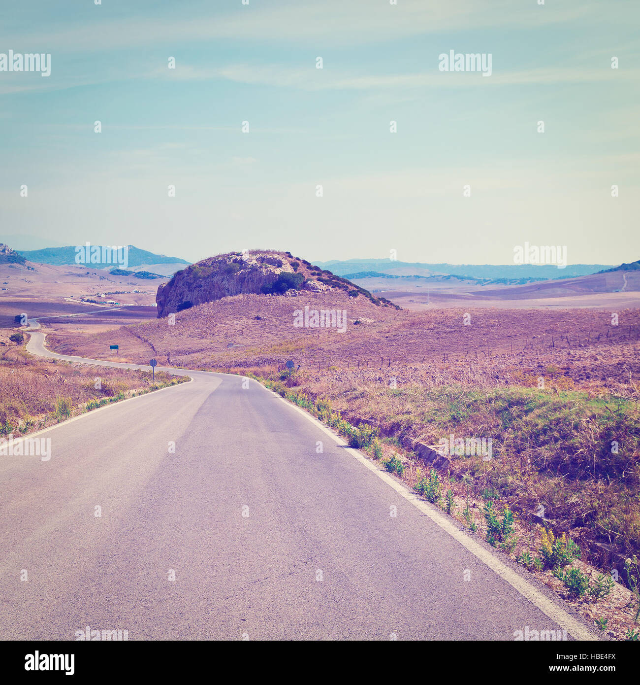 Instagram filter and road sign hi-res stock photography and images - Alamy