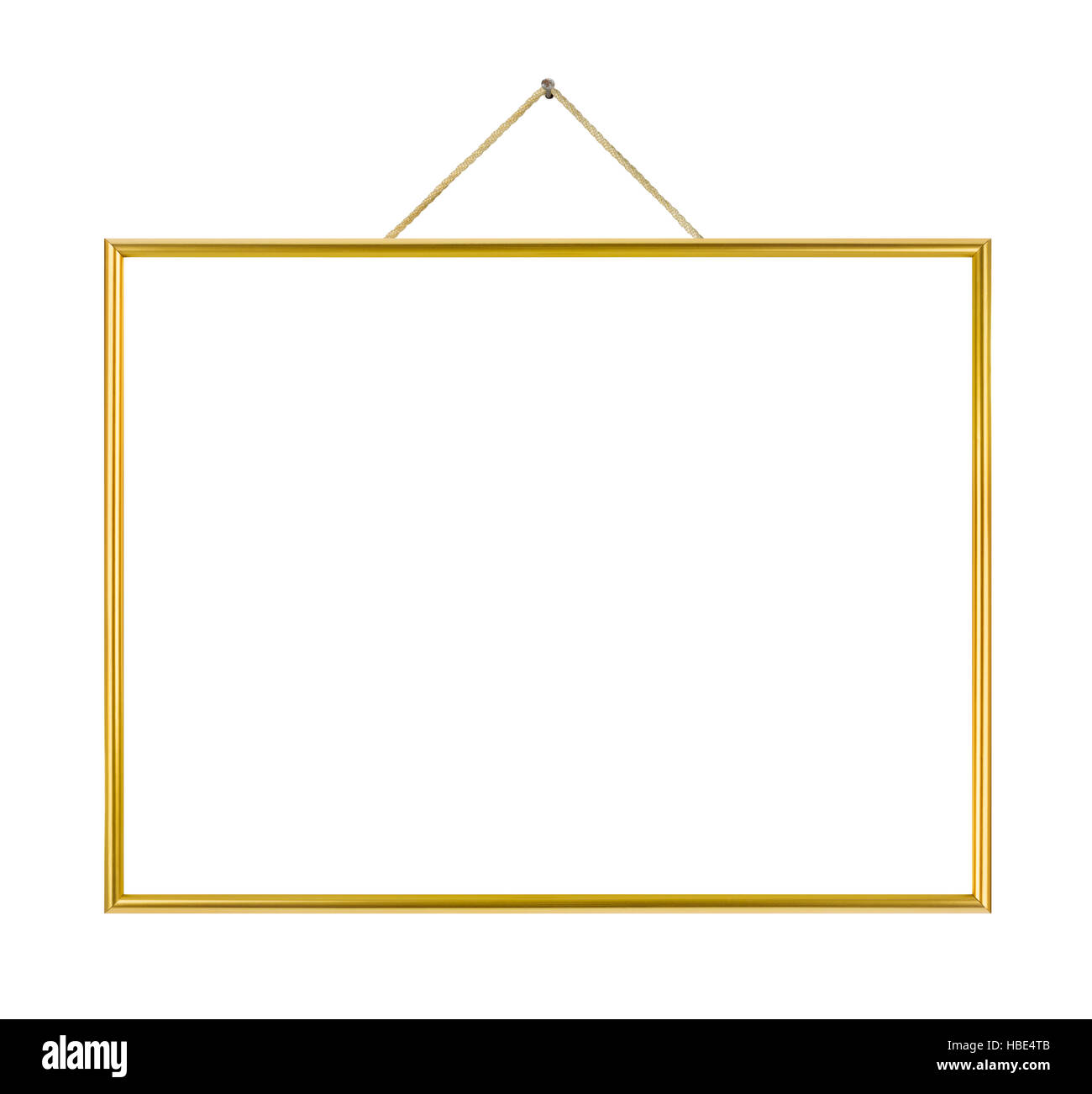 Frame hanging on wall string Cut Out Stock Images & Pictures - Alamy