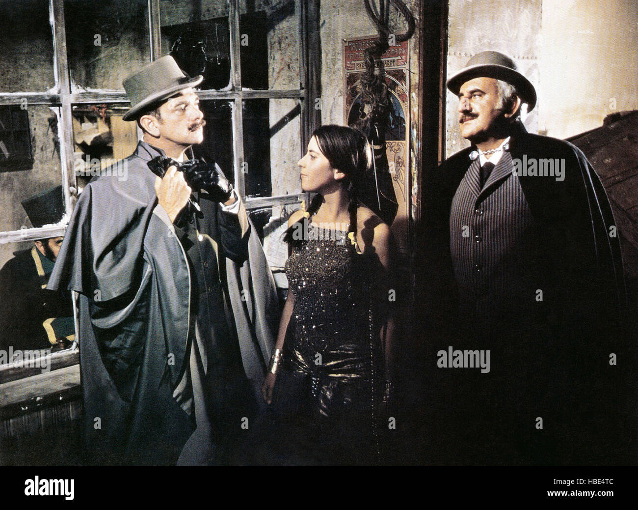 MURDERS IN THE RUE MORGUE, from left: Peter Arne, Rosalind Elliot ...