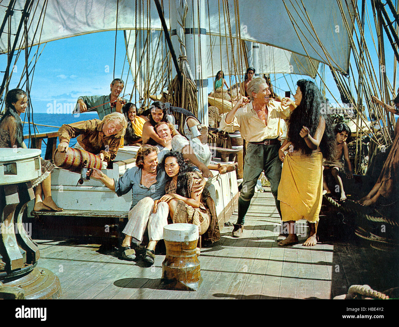 MUTINY ON THE BOUNTY, Richard Harris, Tarita, 1962 Stock Photo - Alamy