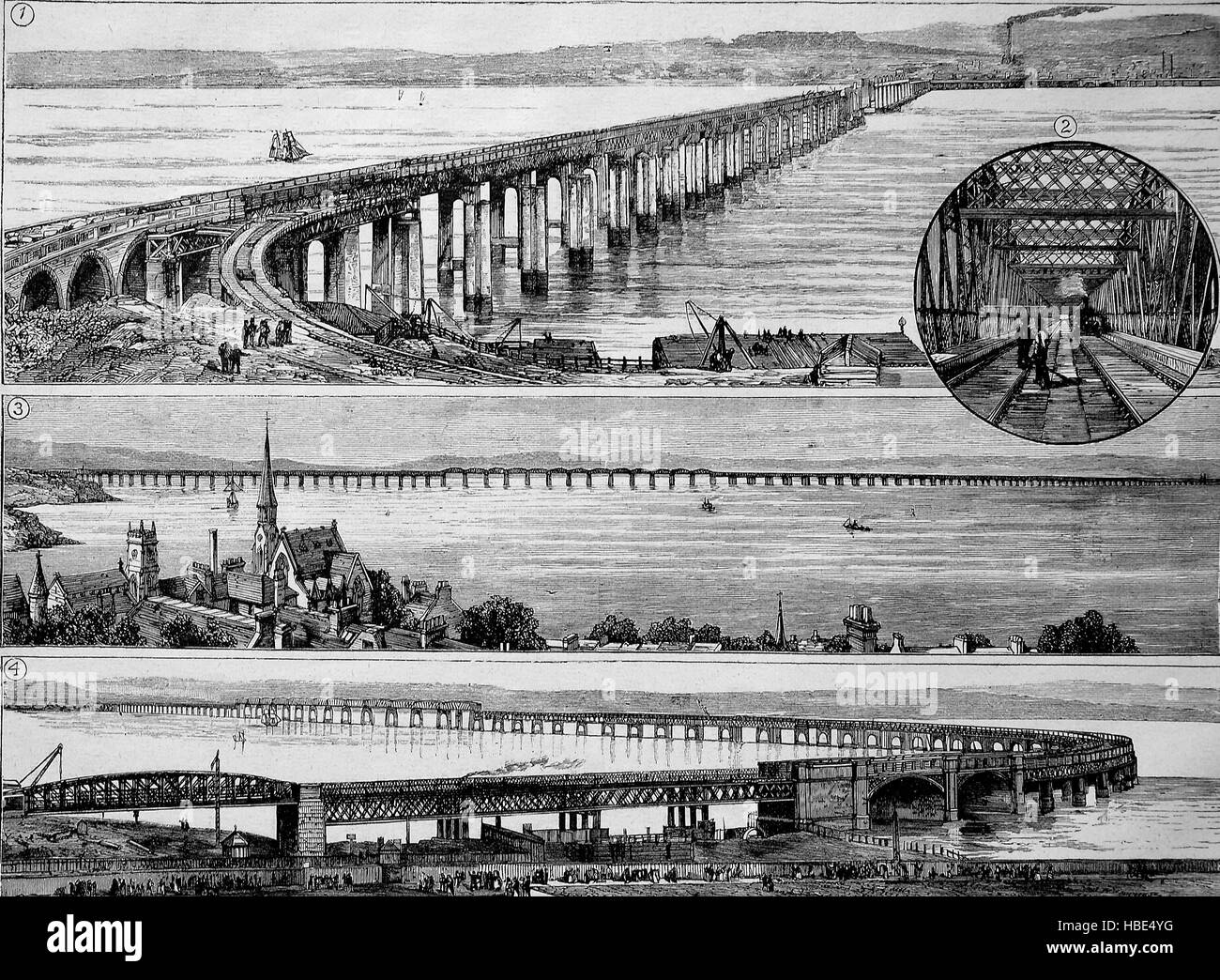 Tay railway bridge hi-res stock photography and images - Alamy