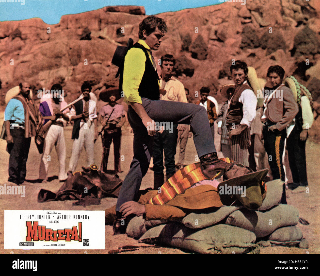 MURIETA, front from left: Jeffrey Hunter as Joaquin Murieta, Roberto ...