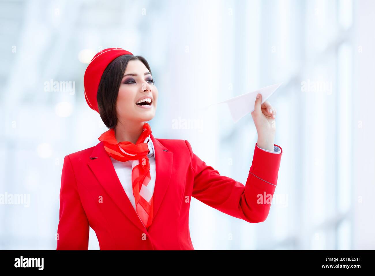 Business uniform airport smiling hi-res stock photography and images ...