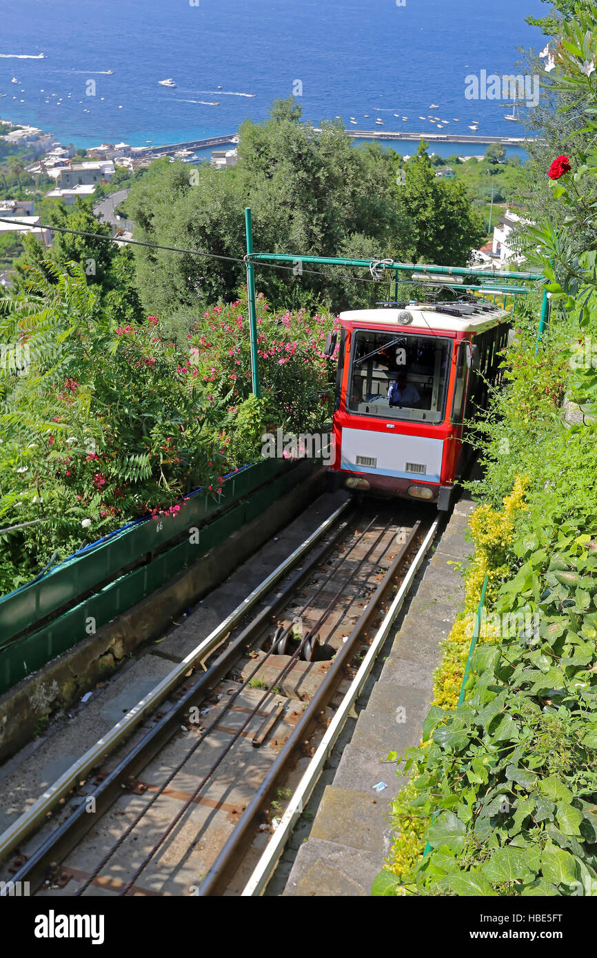 Funicular railway capri hi-res stock photography and images - Alamy