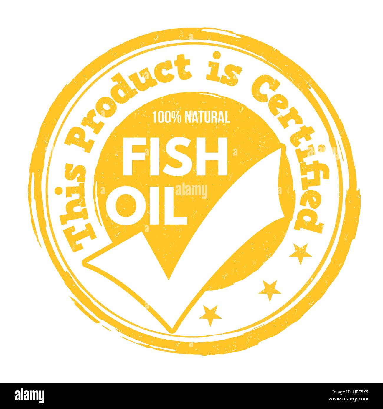Fish oil grunge rubber stamp on white background, vector illustration ...