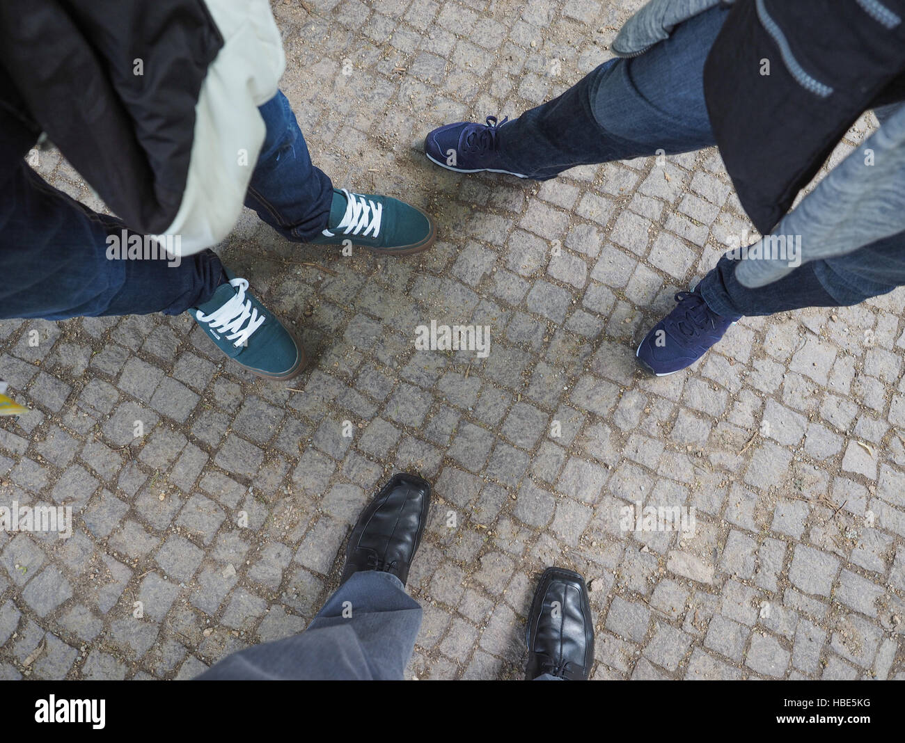 Three people feet Stock Photo - Alamy