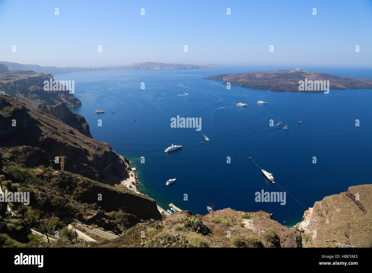 The Santorini Volcano Stock Photo - Alamy
