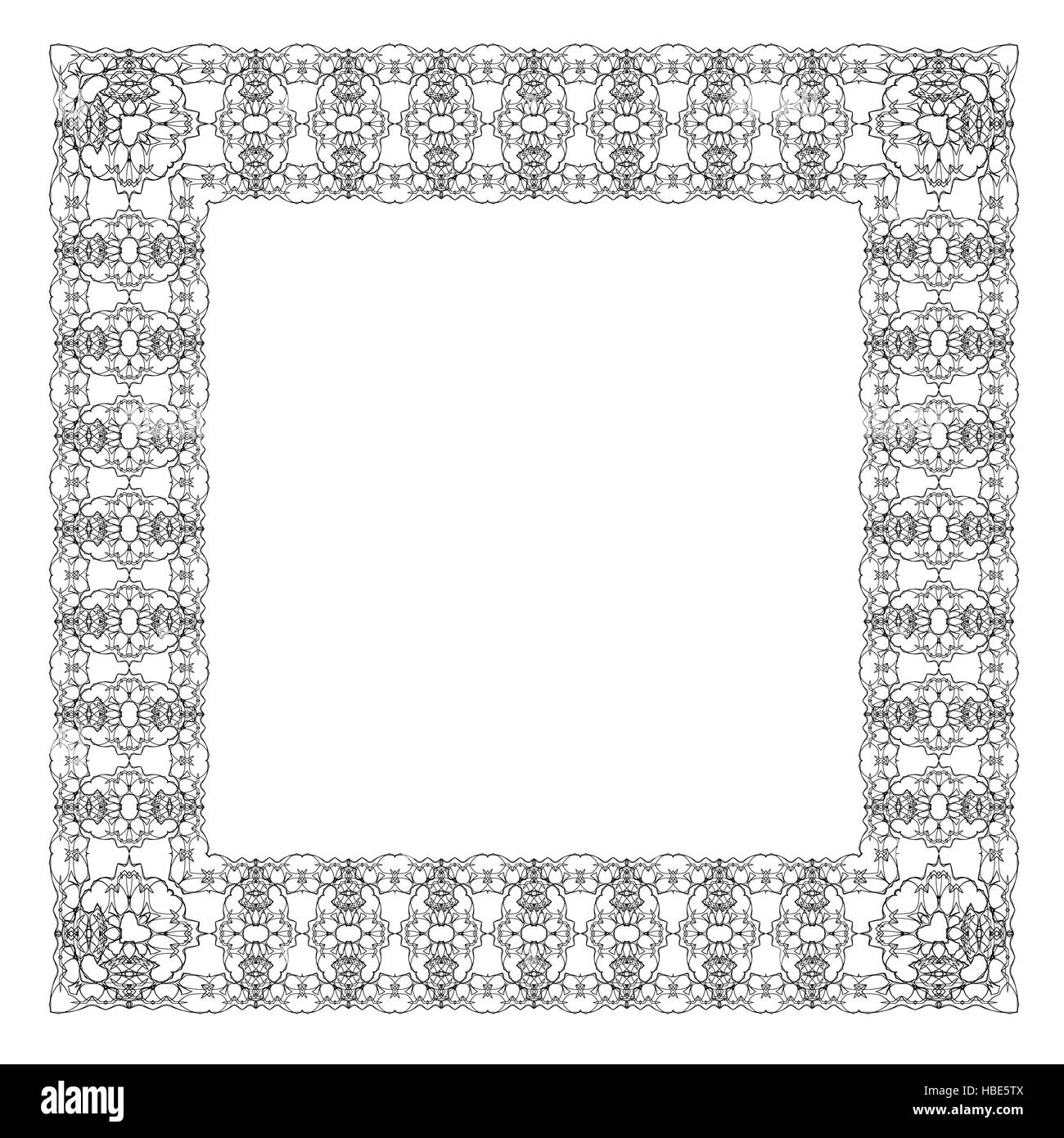 Vintage Retro Square Frame Stock Photo - Alamy