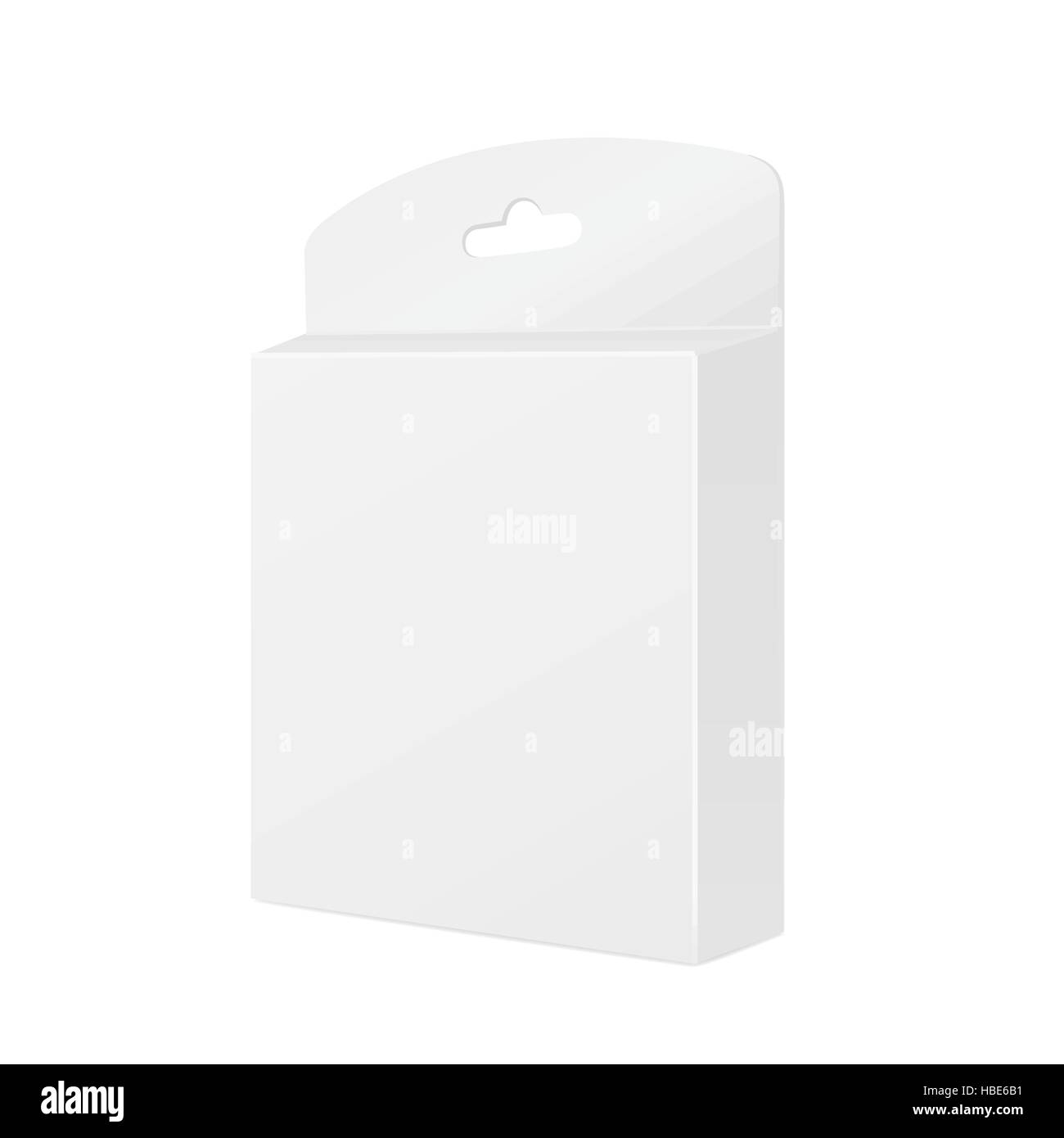 close up look at white box template Stock Vector Image & Art - Alamy