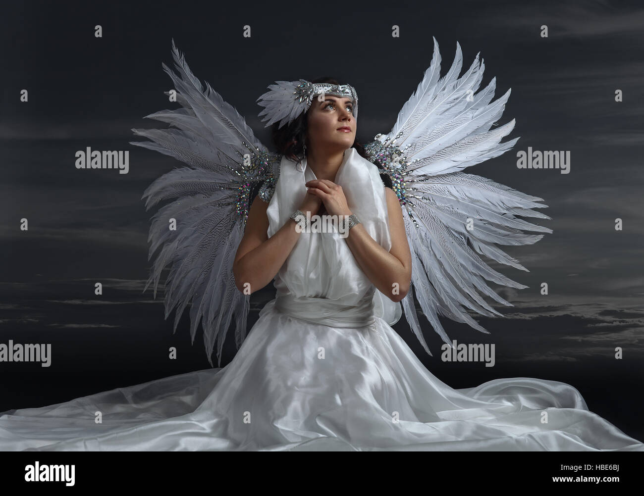 Beautiful White Angel Wings