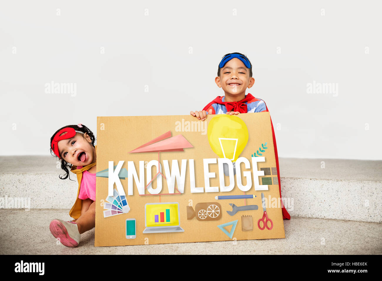 Kids Education Knowledge Study School Graphic Stock Photo - Alamy