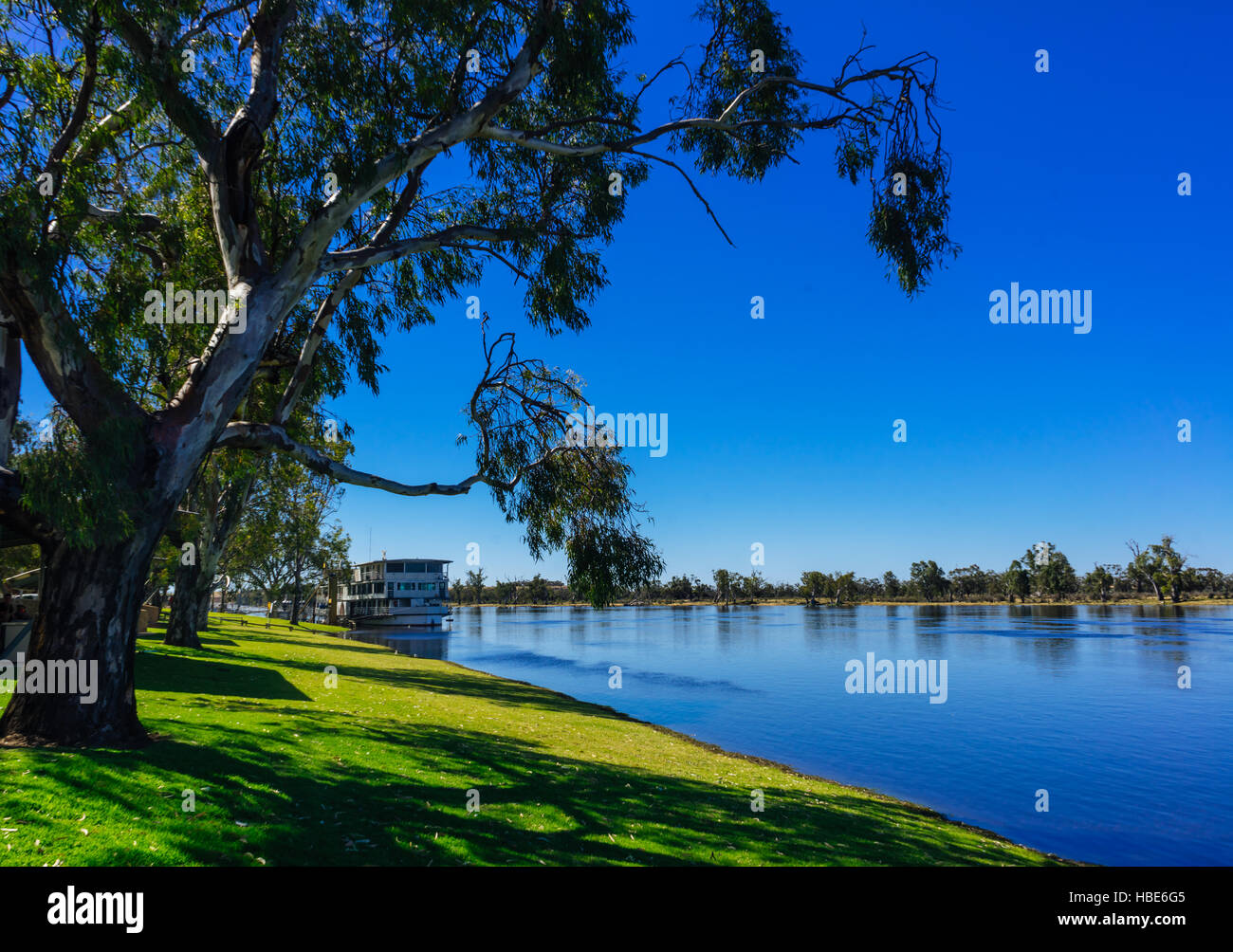 Traditional landscape in South Australia, Australia. Waikerie city in ...