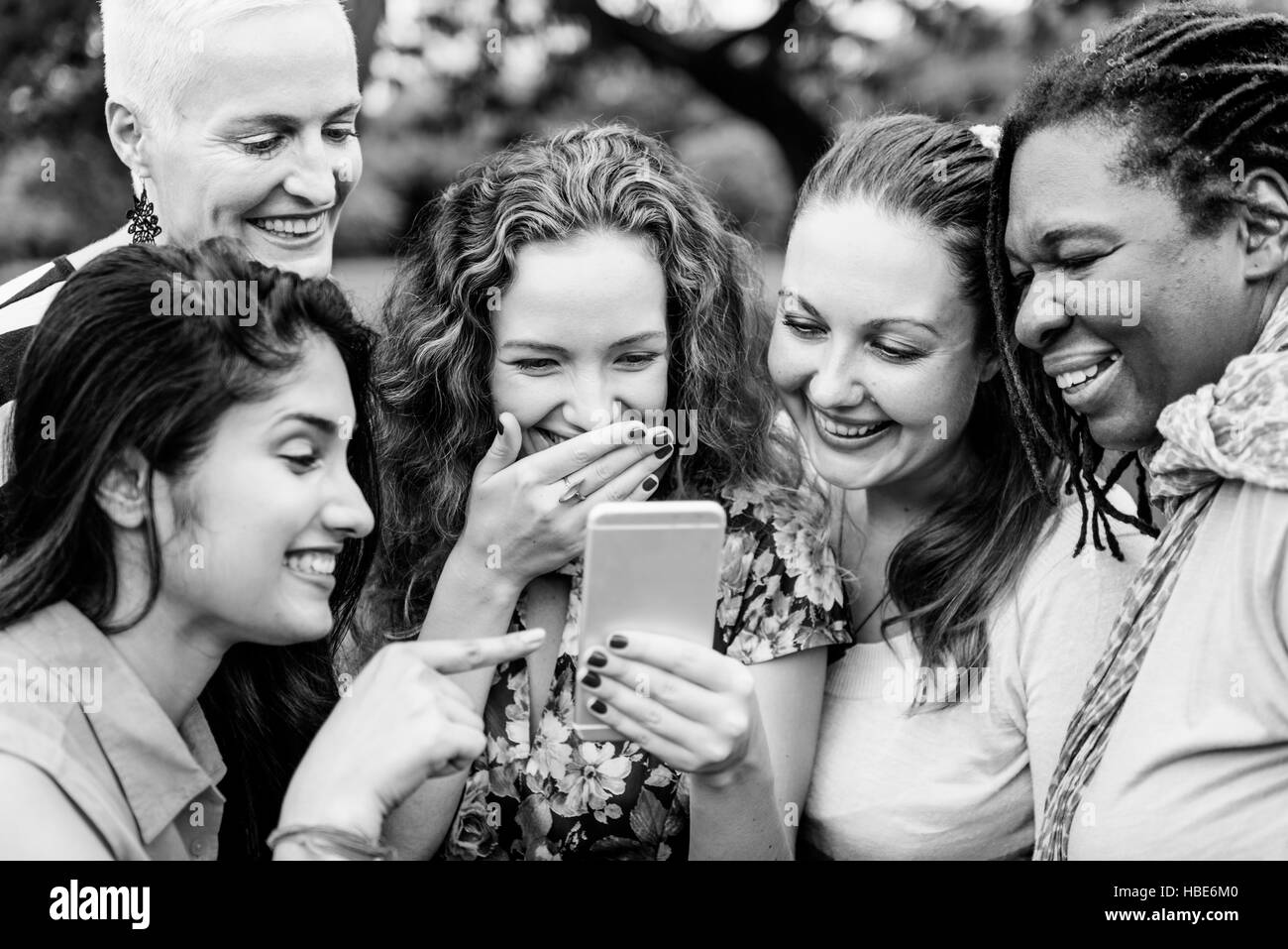 Person using the device Black and White Stock Photos & Images - Alamy