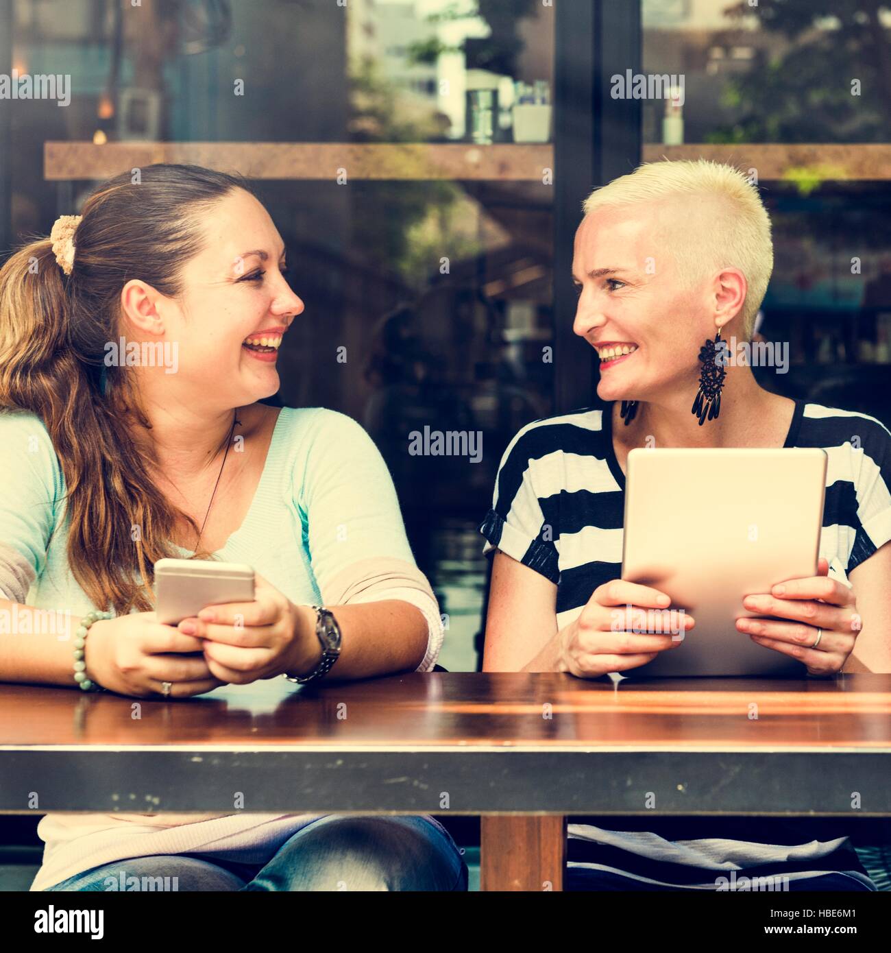 Women Using Digital Device Concept Stock Photo - Alamy