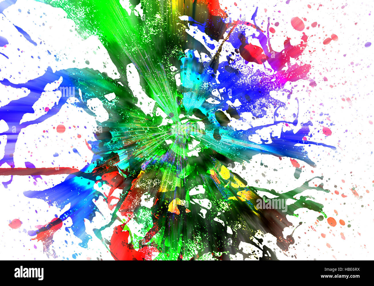 abstract multi color background from water color Stock Photo - Alamy