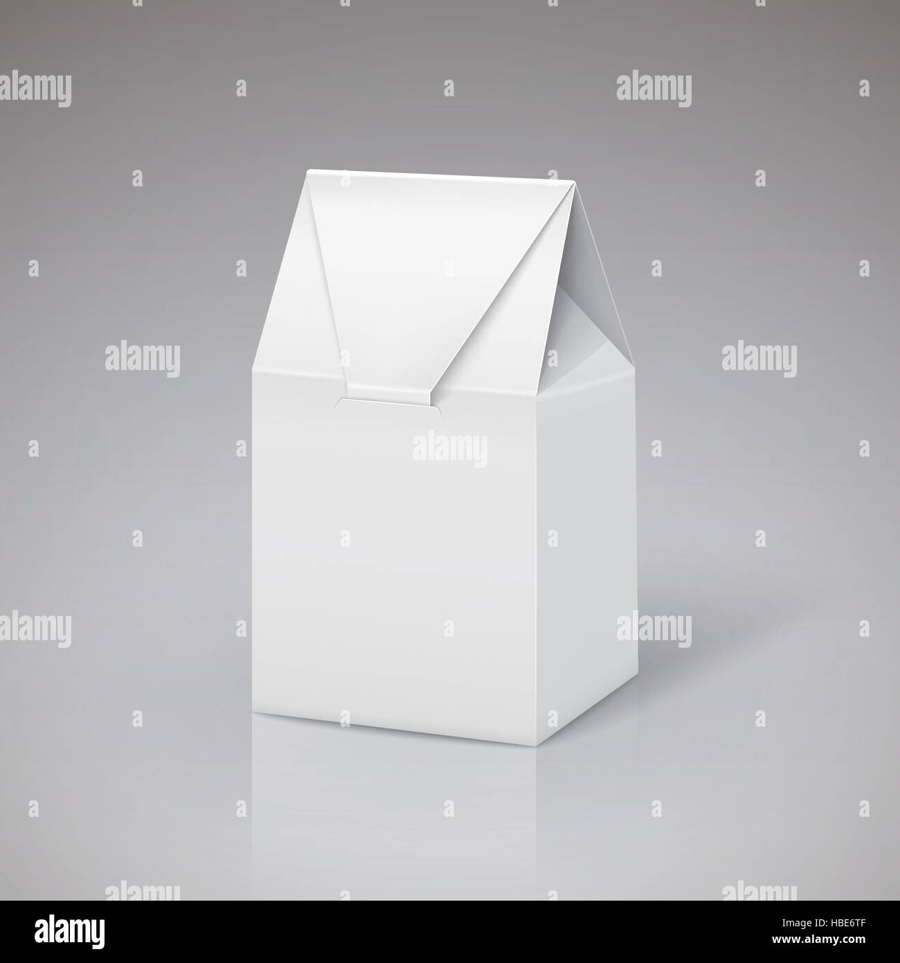 Empty food packaging cardboard isolated Stock Vector Images - Alamy