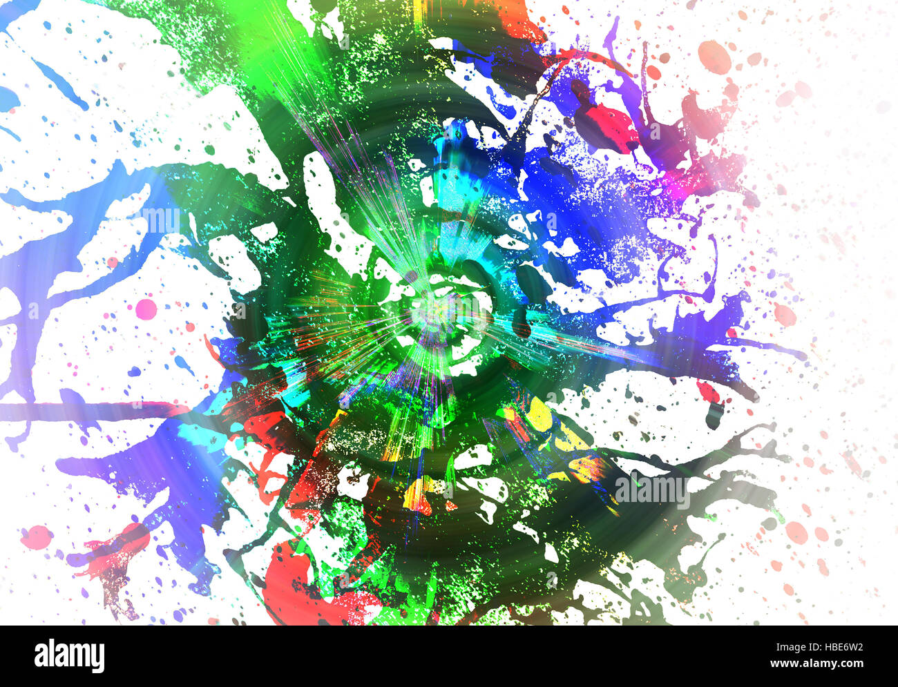 abstract multi color background from water color Stock Photo - Alamy