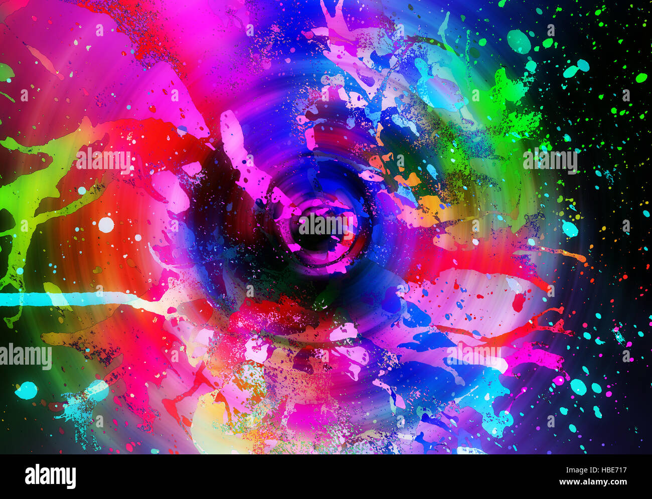 abstract multi color background from water color Stock Photo - Alamy