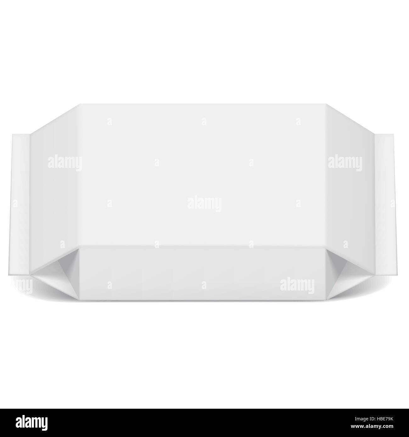 blank packaging bag isolated over white background Stock Vector Image ...