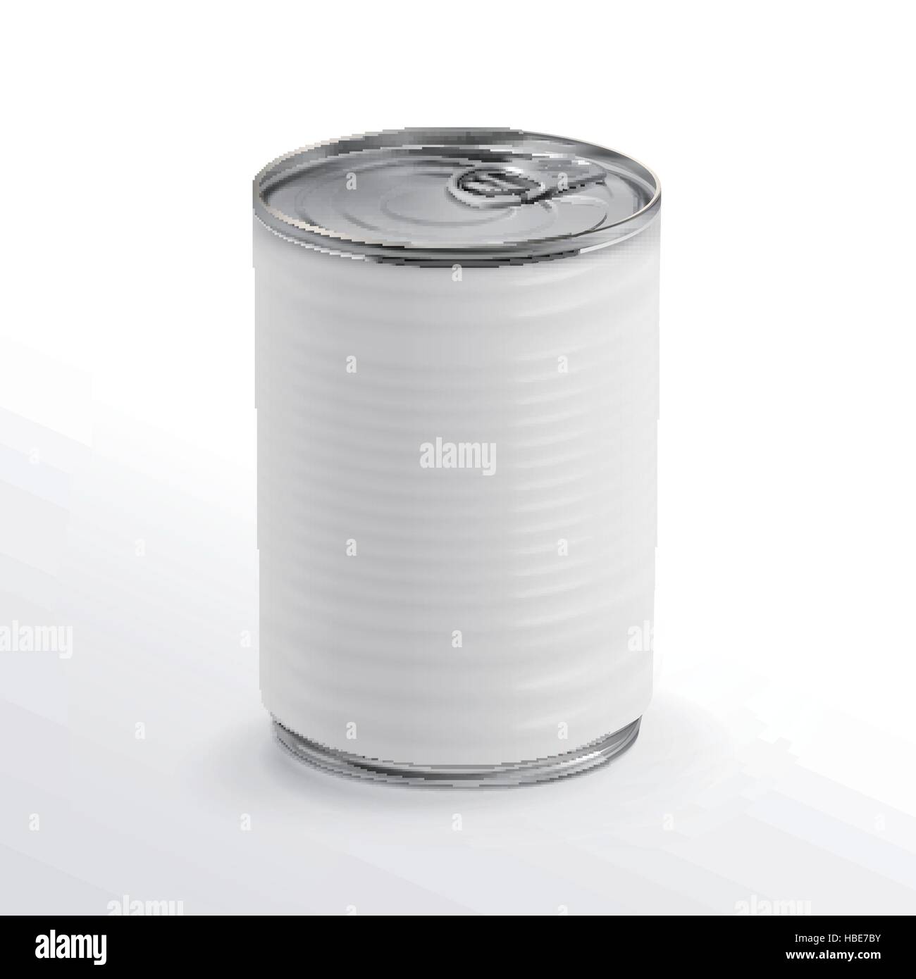 blank aluminum can isolated over white background Stock Vector Image ...