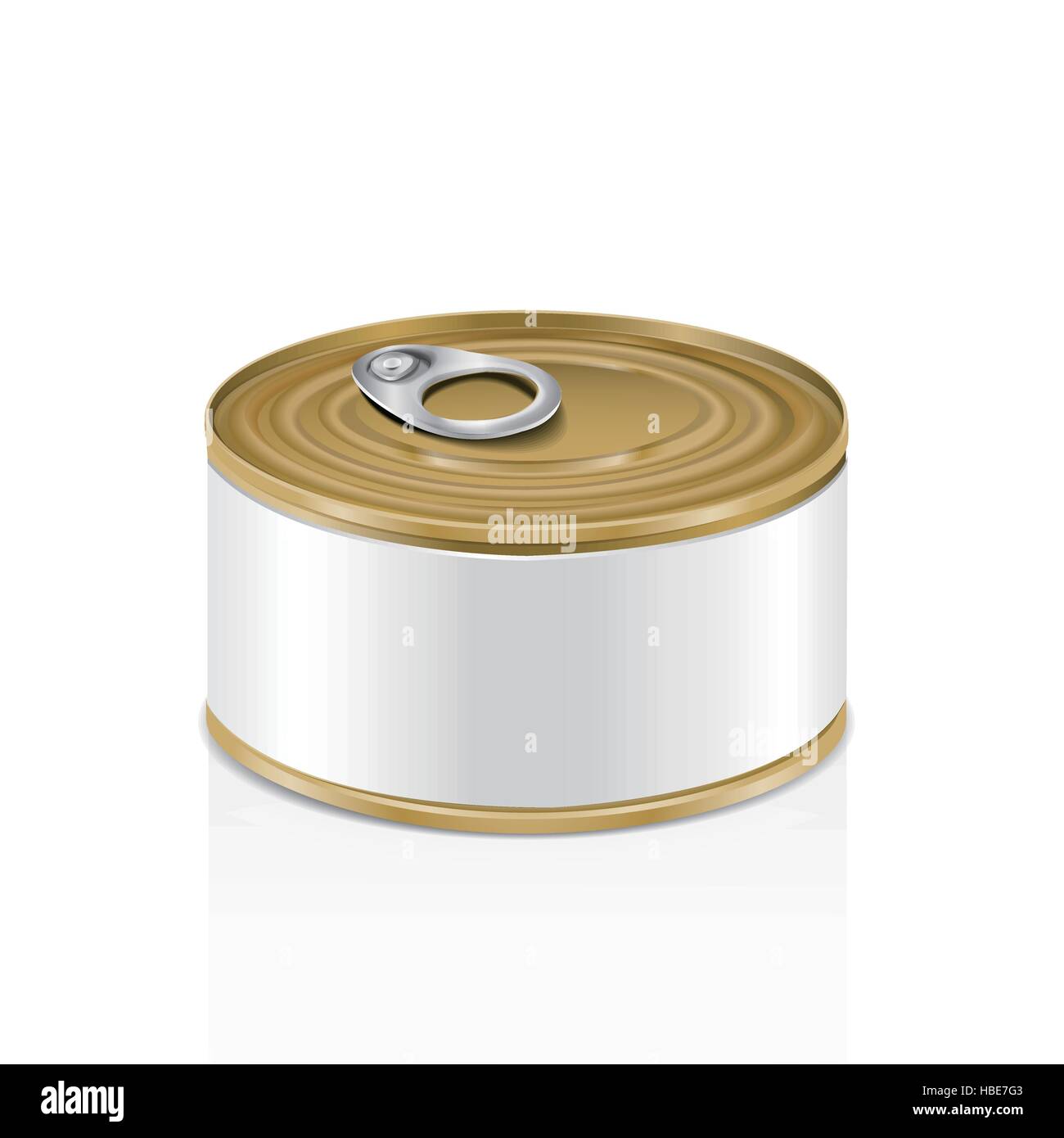 blank aluminum can isolated over white background Stock Vector Image ...
