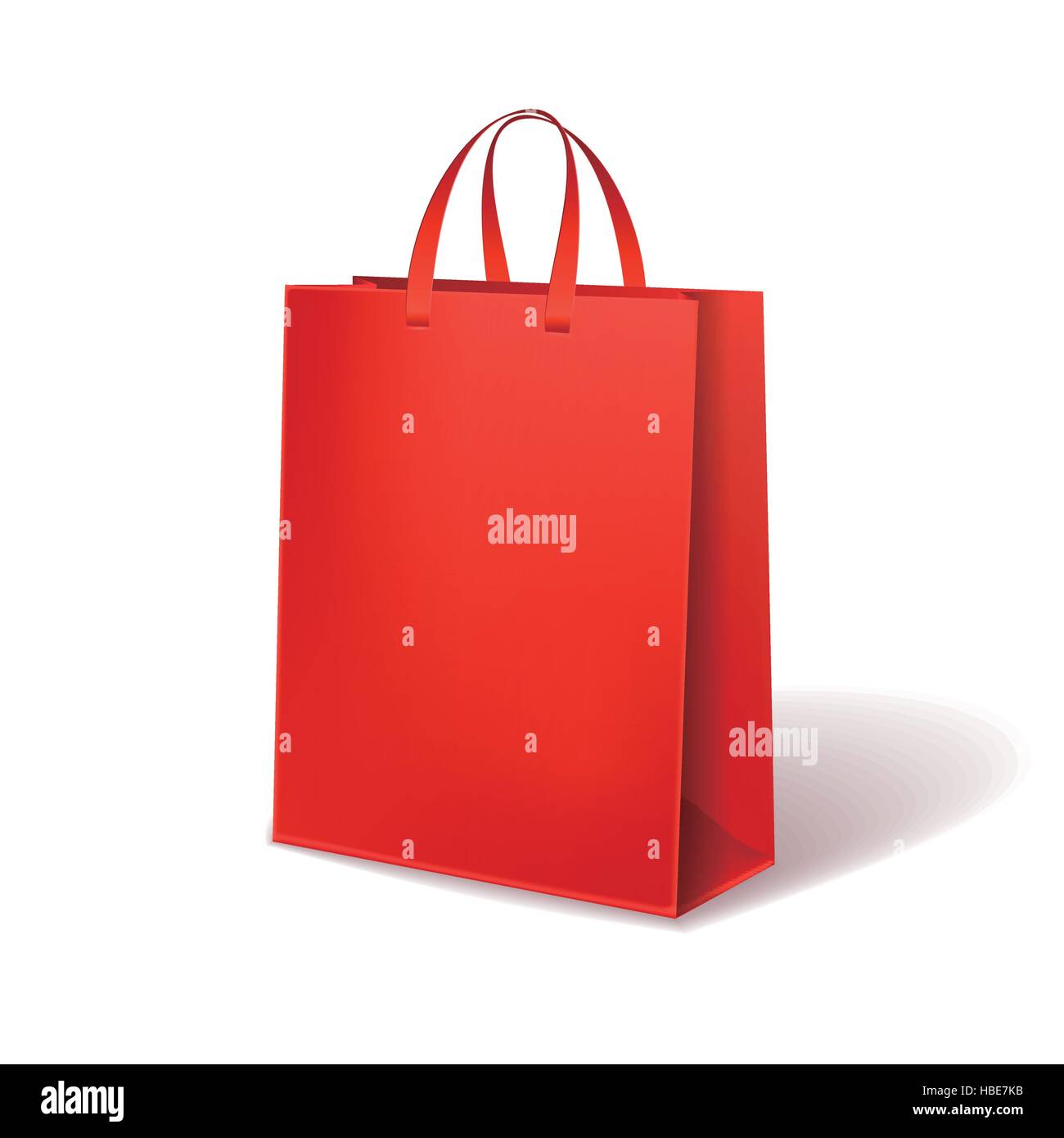 red paper bag isolated on white background Stock Vector Image & Art - Alamy