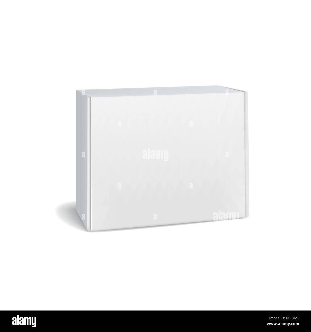 closed cardboard box isolated on white background Stock Vector Image ...