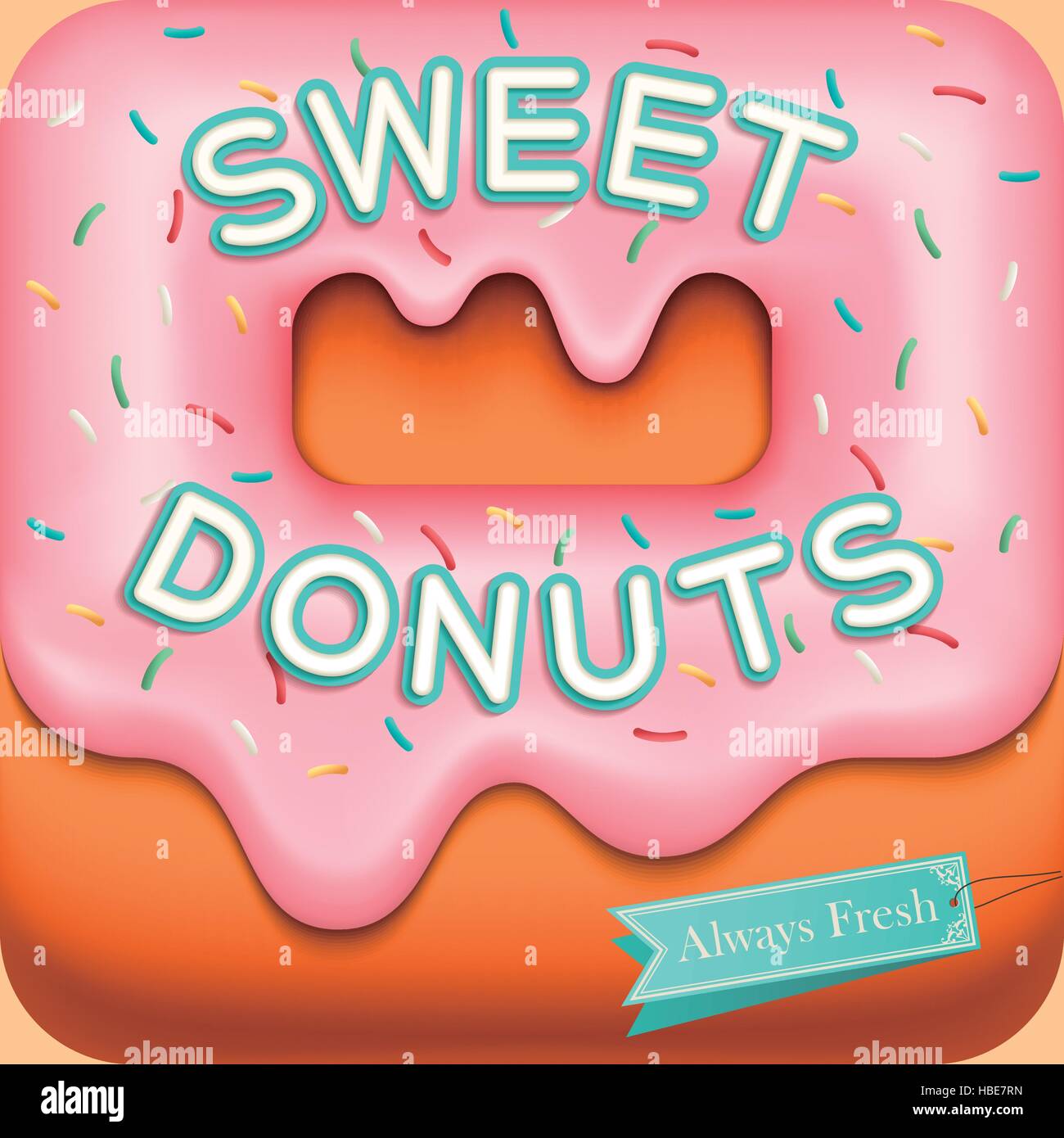 vector sweet donuts menu cover design template Stock Vector Image & Art ...