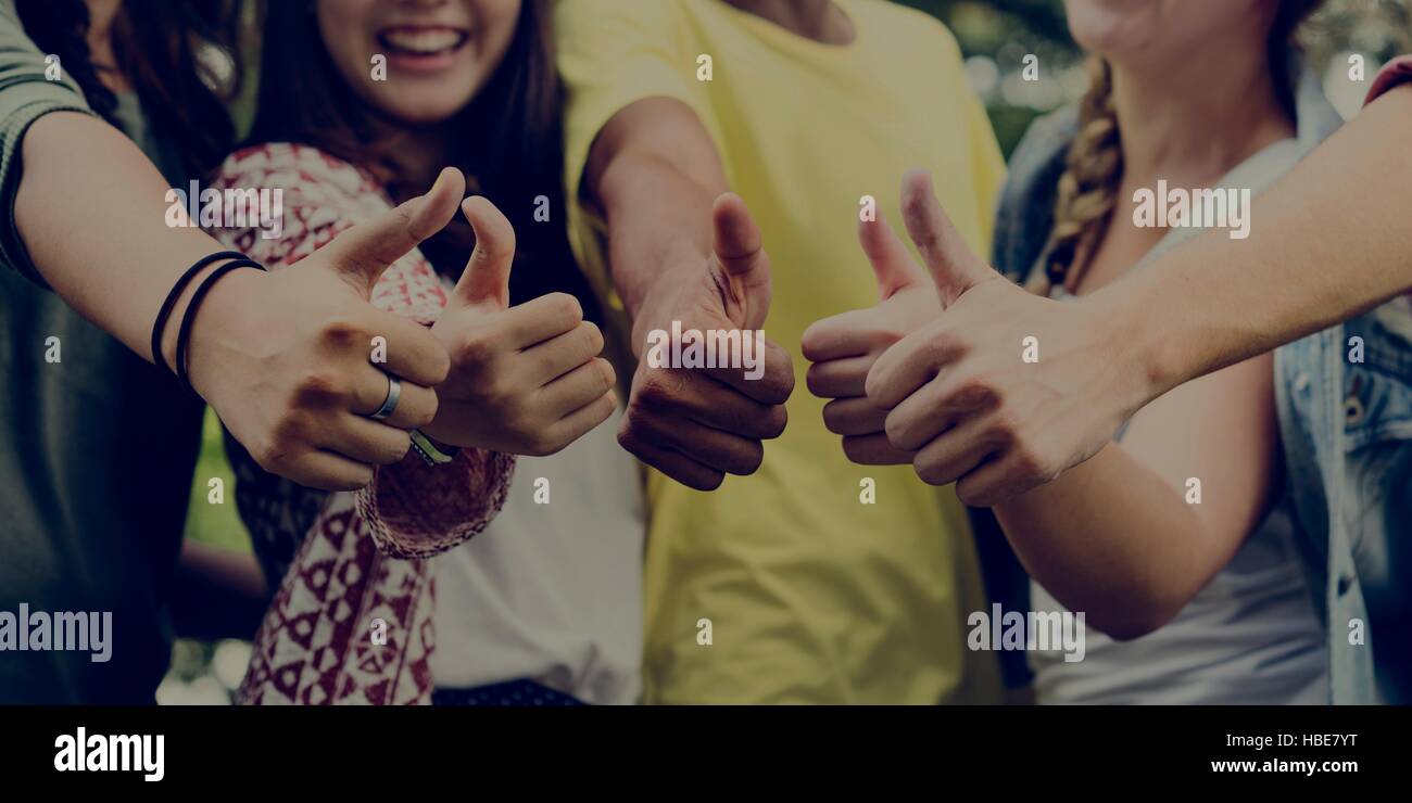 Teenagers Friends Friendship Team Concept Stock Photo - Alamy