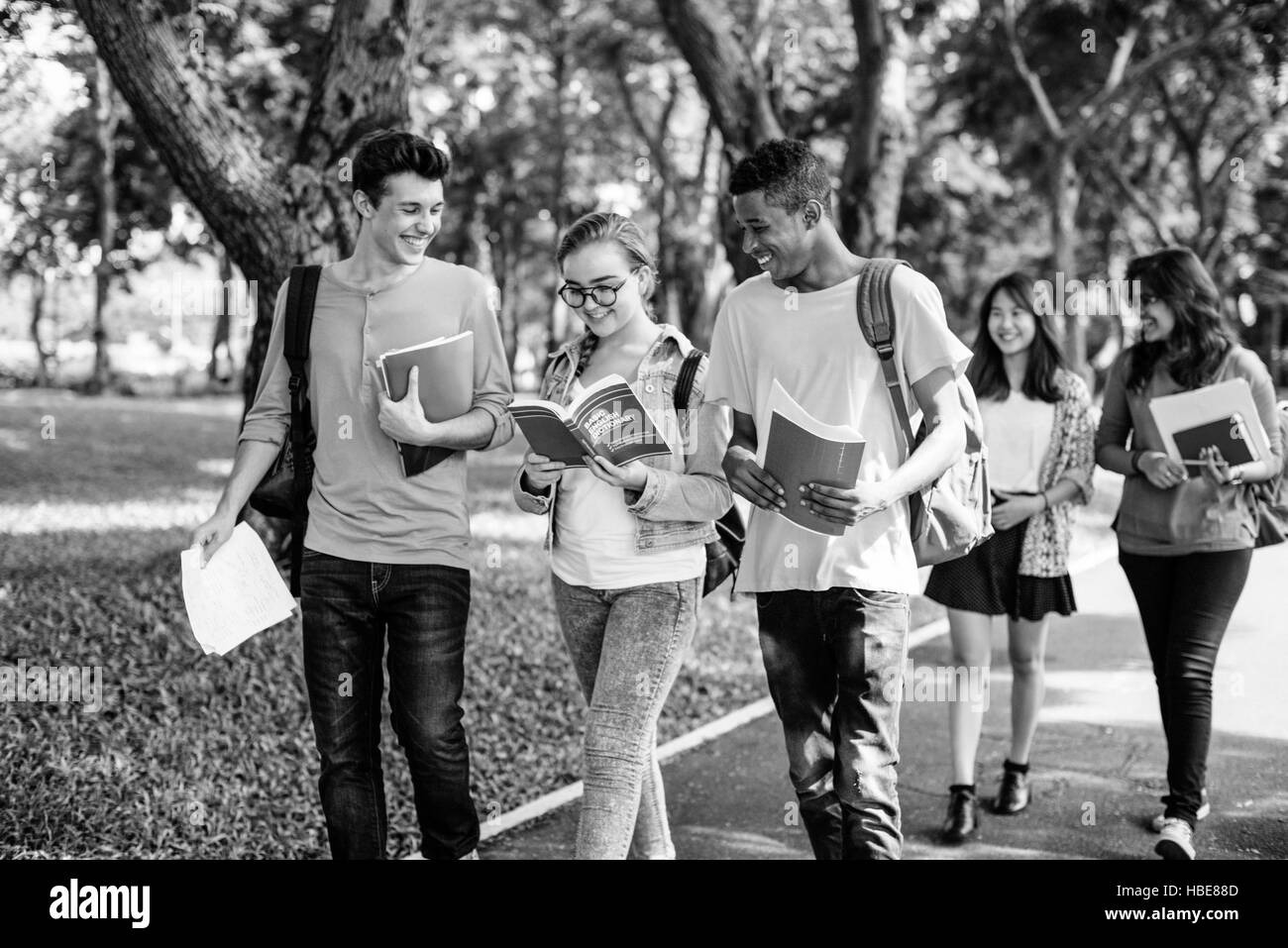 Diverse students education Black and White Stock Photos & Images - Alamy