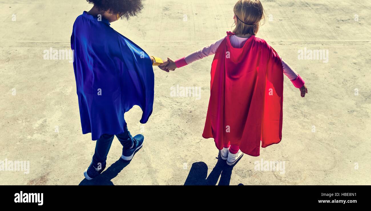Children Childhood Super Hero Concept Stock Photo - Alamy