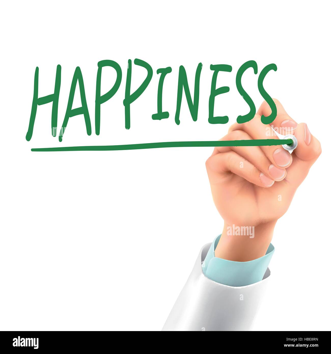 Young man hand writing Stock Vector Images - Alamy