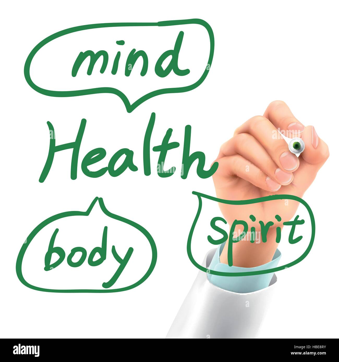 doctor writing health word in the air Stock Vector Image & Art - Alamy