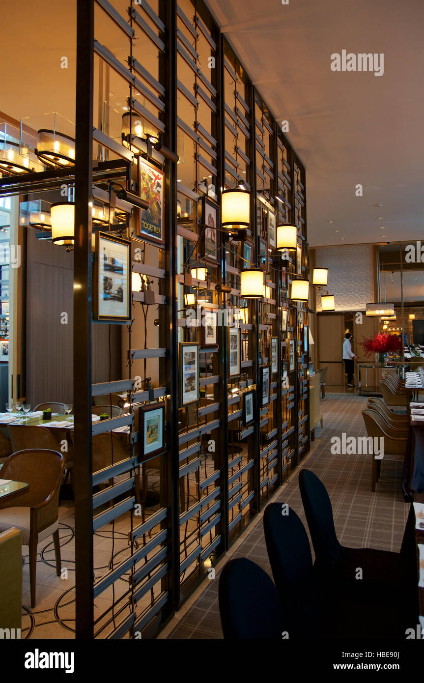 SINGAPORE - JULY 23rd, 2016: luxury restaurant The Colony at a five ...