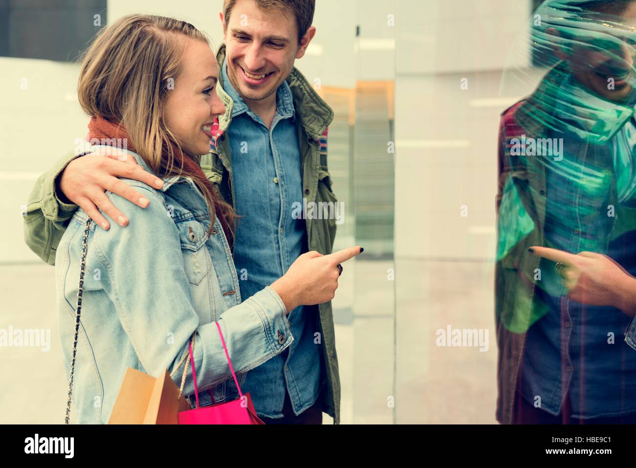 Couple Together Shopping Customer Concept Stock Photo - Alamy