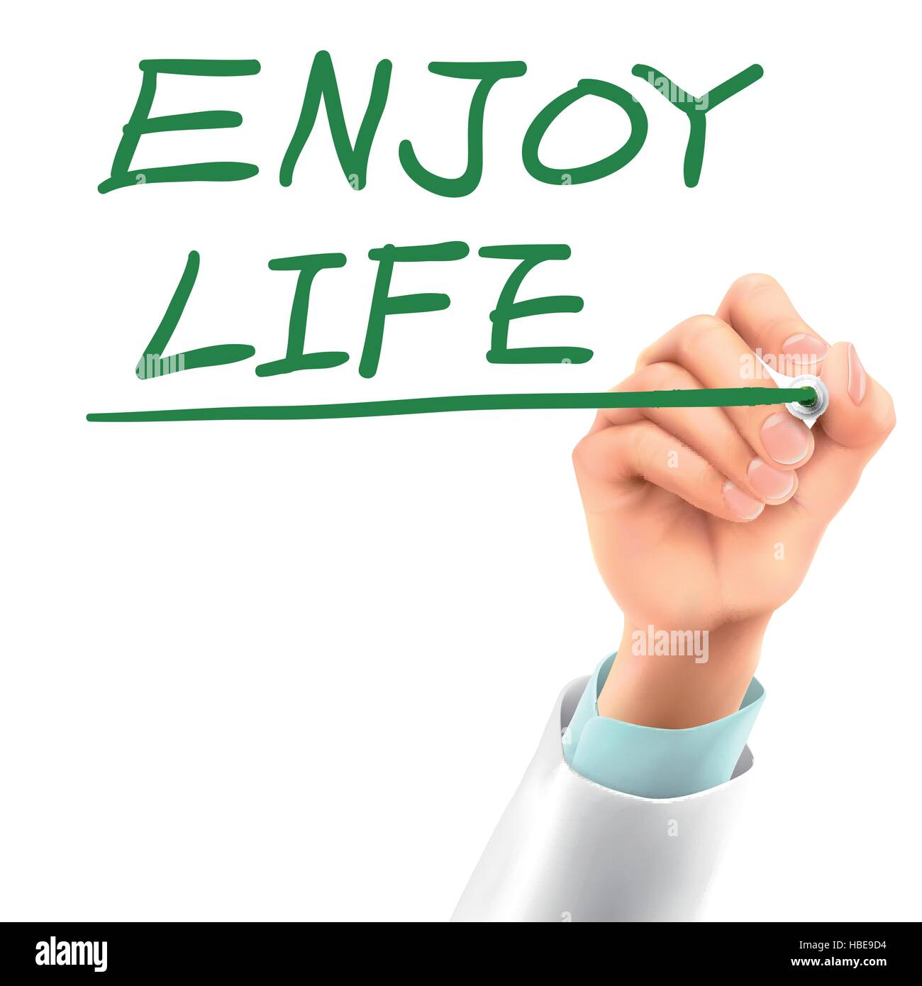 Enjoy life Stock Vector Images - Alamy