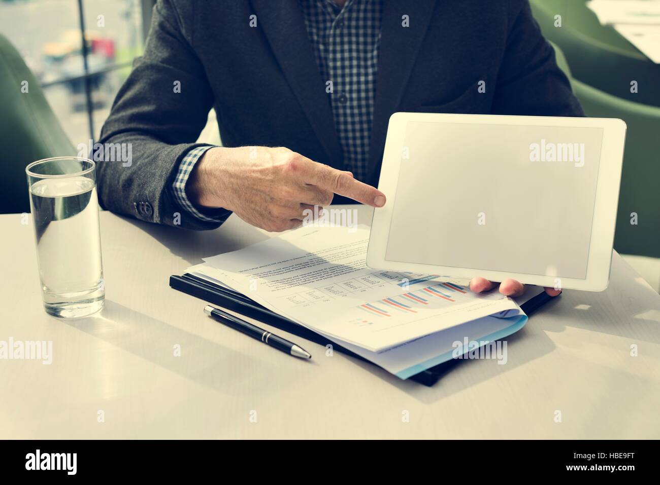 Broker Explaining Insurance Business Plan Concept Stock Photo - Alamy