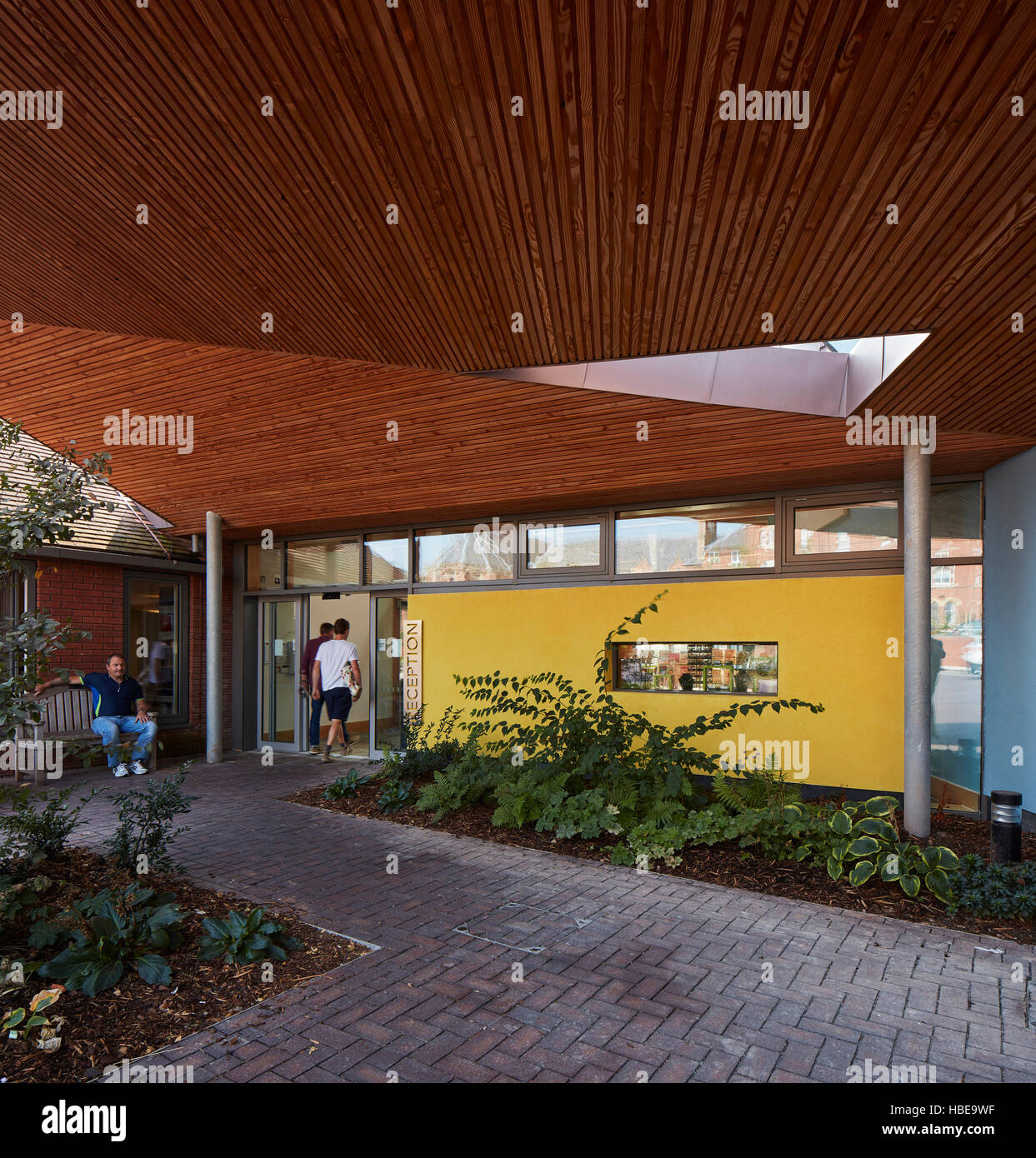 Canopied main entrancewith skylight void. St Michael's Hospice ...