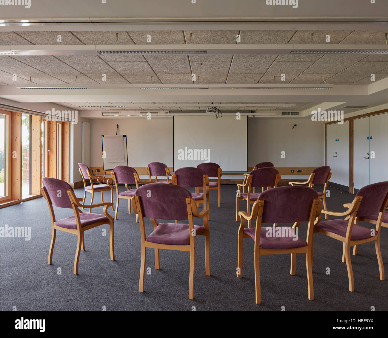 Lecture room. St Michael's Hospice, Hereford, United Kingdom. Architect ...
