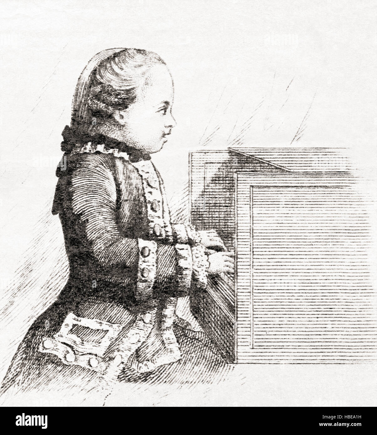 Wolfgang Amadeus Mozart 1756 1791 High Resolution Stock Photography and ...