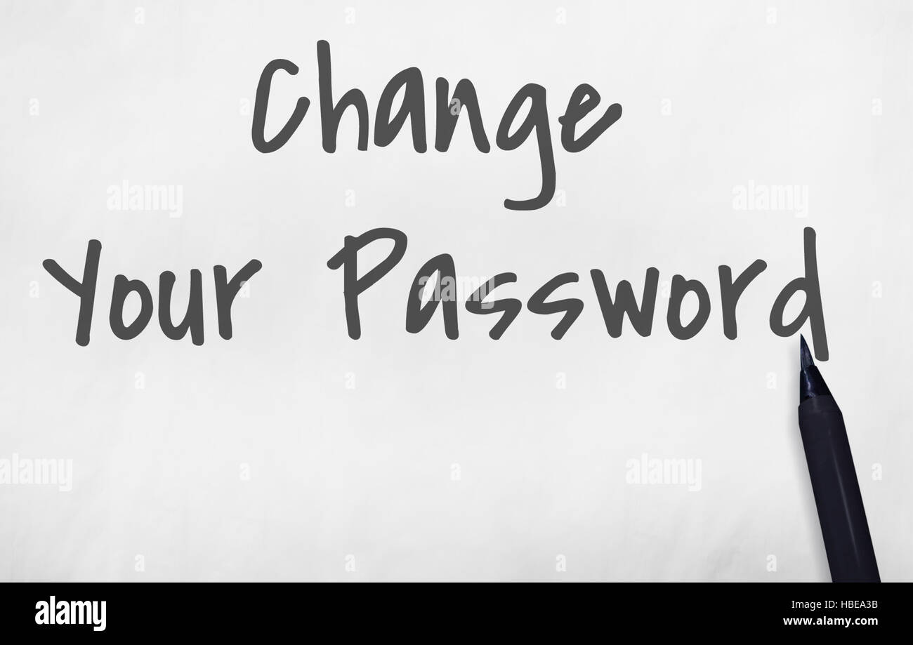 Change password hi-res stock photography and images - Alamy