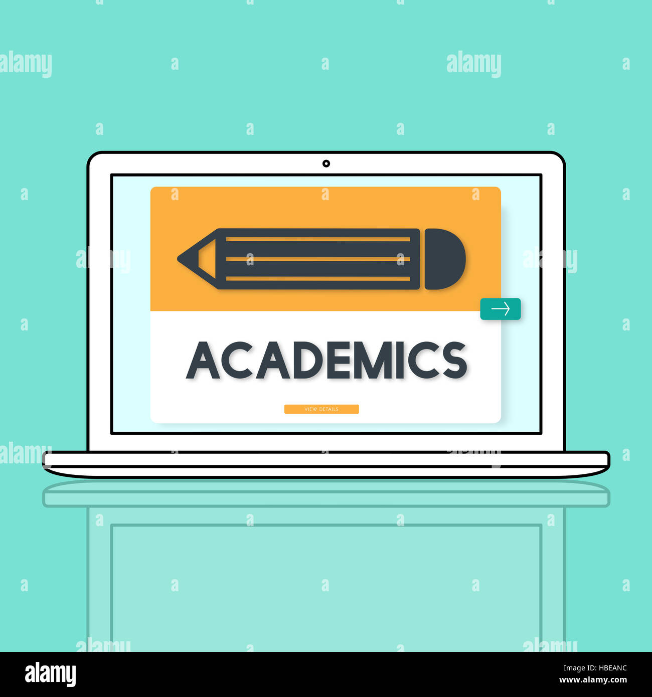 Pencil Education Study Academics Learning Graphic Concept Stock Photo ...
