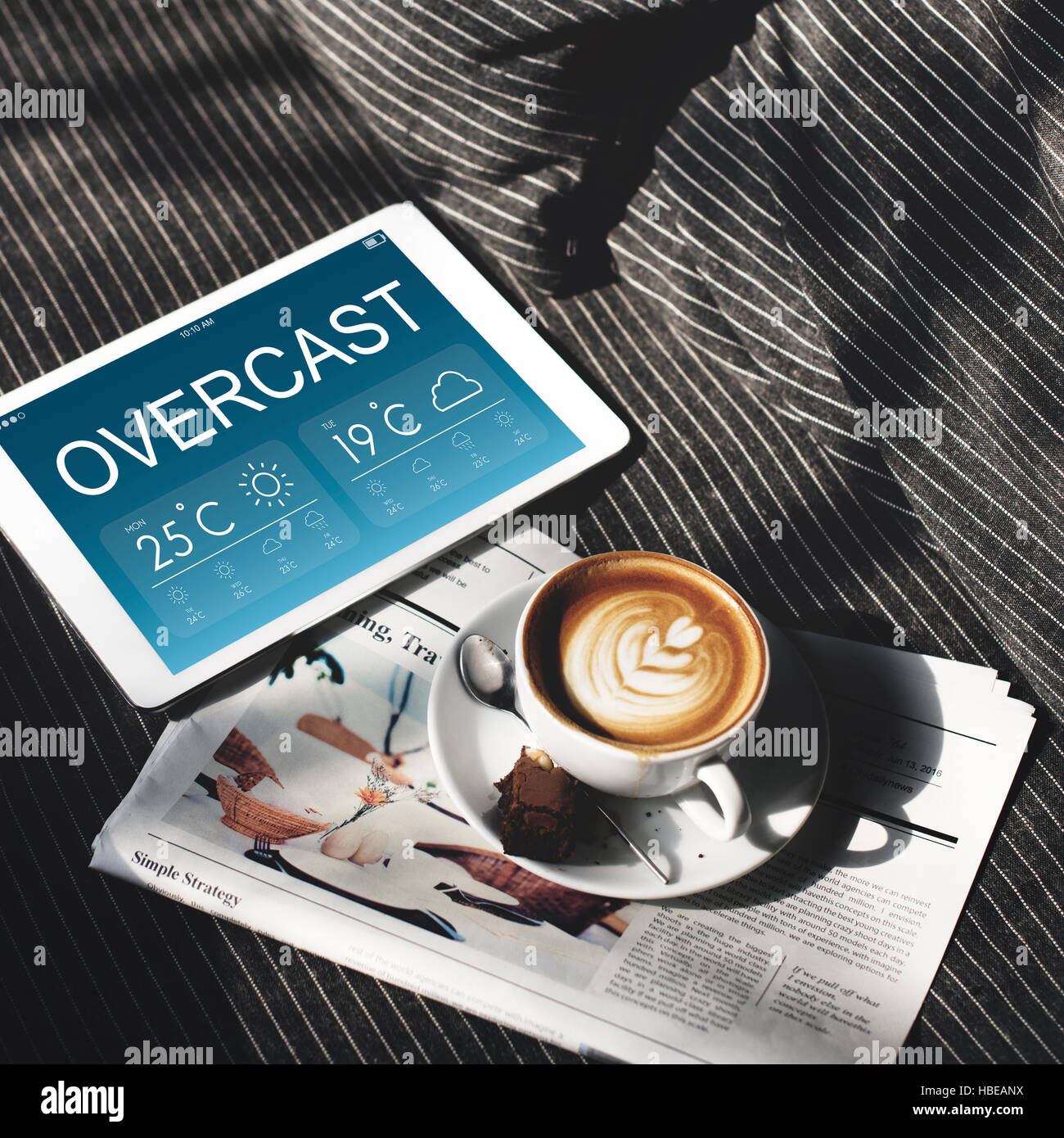 Overcast Weather Forecast Climate Temperature Concept Stock Photo - Alamy