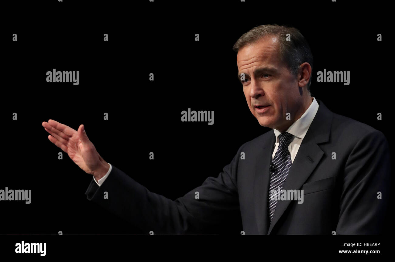 Bank of England Governor Mark Carney delivers the Liverpool John Moores ...