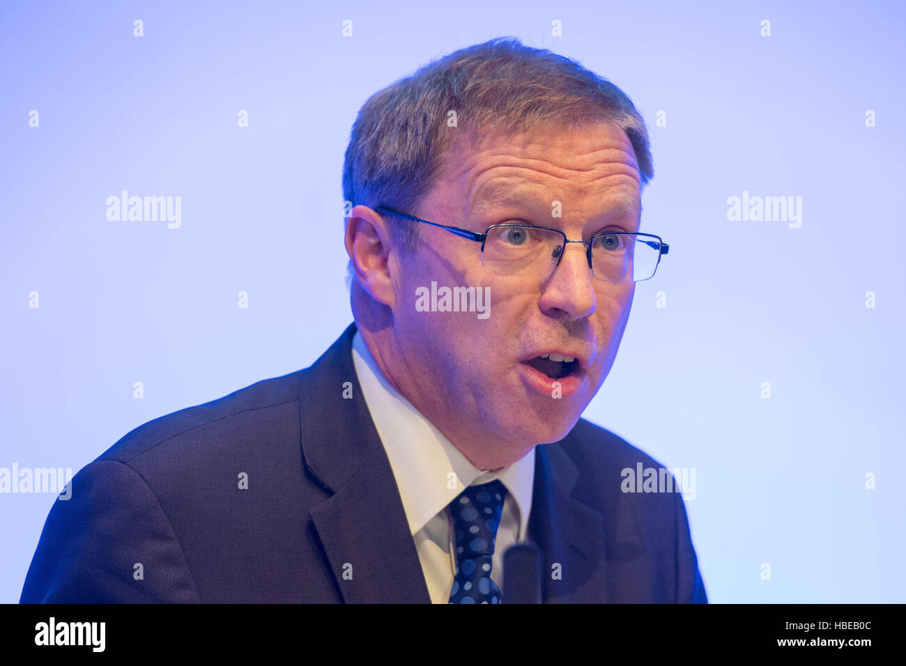Mind CEO Paul Farmer speaks during a briefing with business leaders to ...