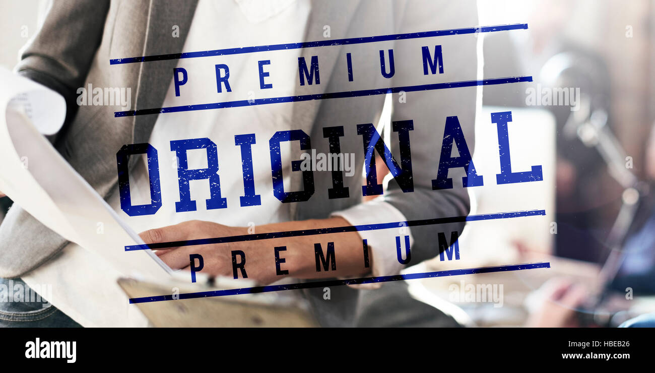 Quality Service Guaranteed Premium Quality Concept Stock Photo - Alamy